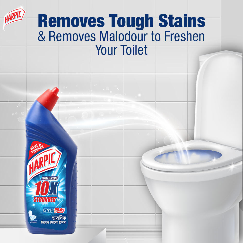 Sonar International Ltd.. Harpic Toilet Cleaner Liquid 750ml(750 ml X 2) Original Power Plus 10/ ...